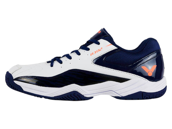 Victor A102 AB Badminton Shoes (White/Blue) | Badminton Corner