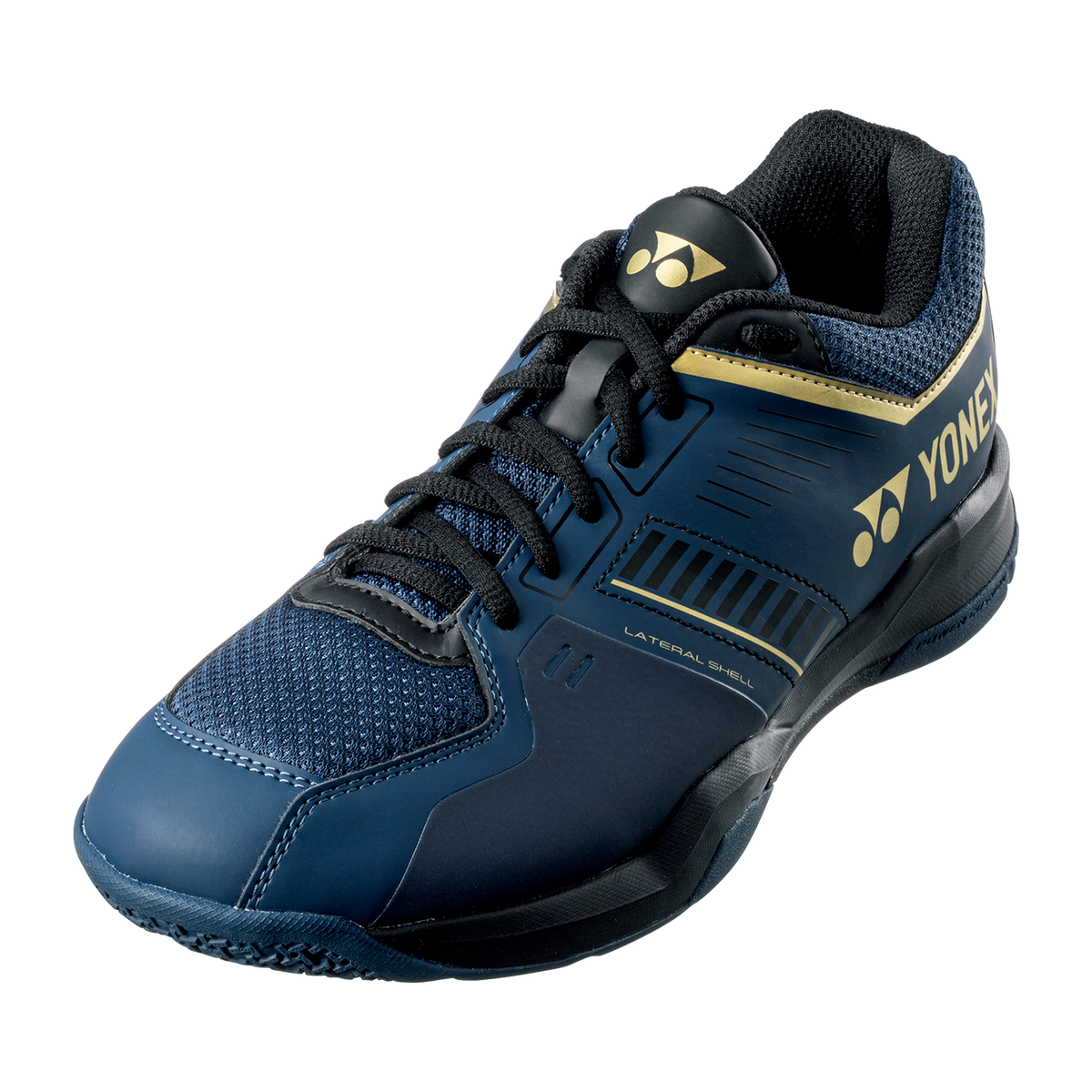 Yonex Power Cushion Strider Flow Wide(Navy/Gold) | Badminton Corner