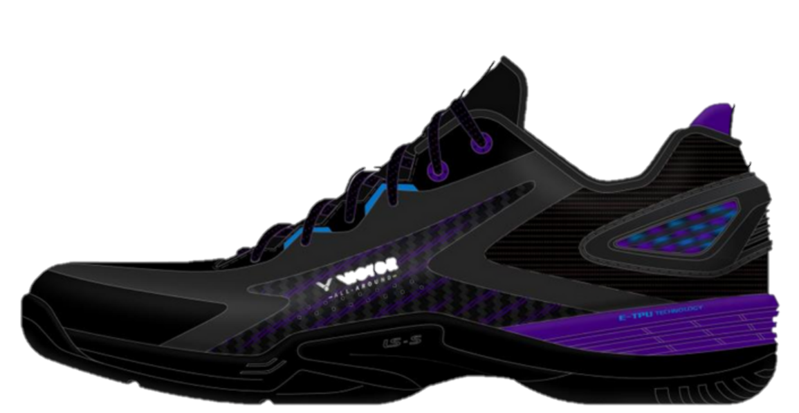 Victor A970ACE-C Badminton Shoes (Black Purple) | Badminton Corner