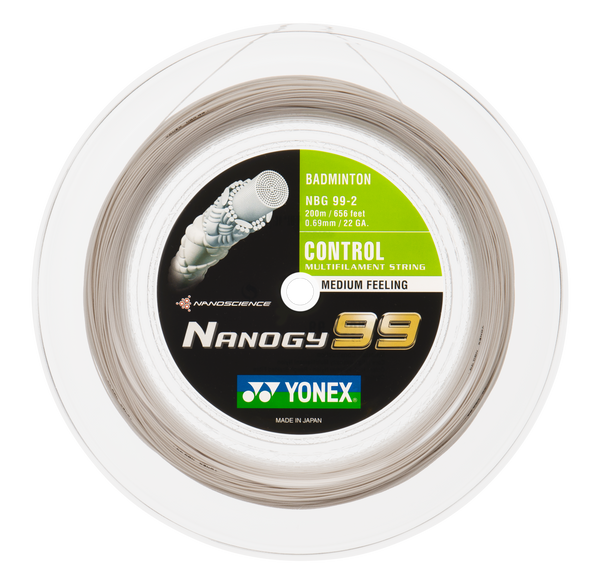 Yonex Nanogy 99 - 200m Badminton String Reel [White] | Badminton Corner